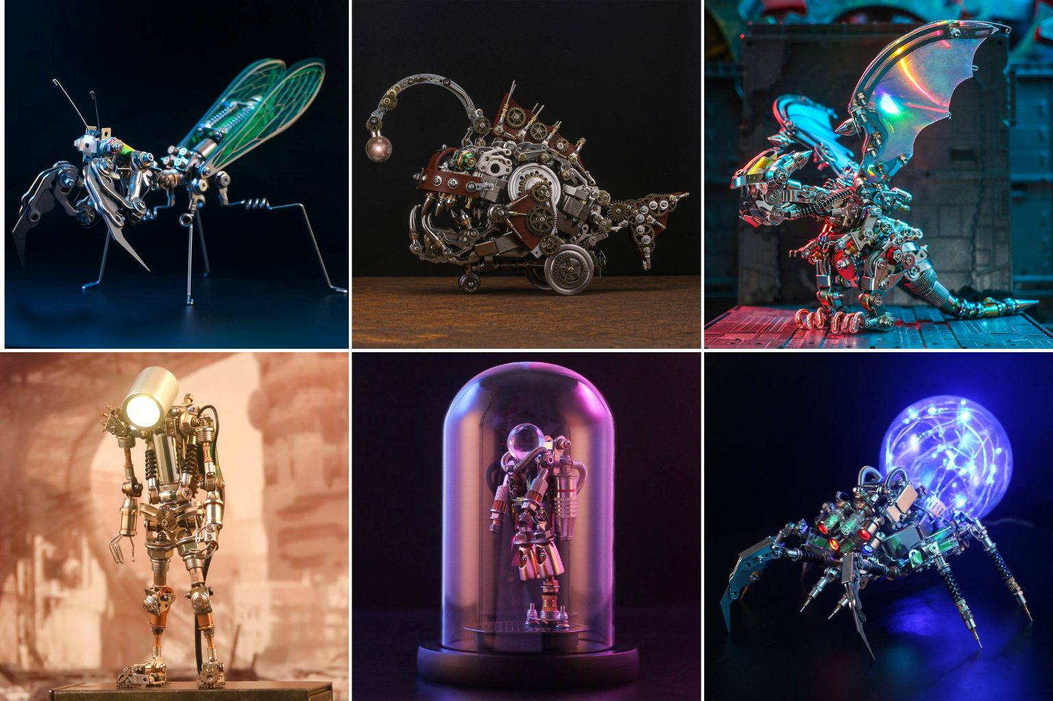 金屬拼圖蜘蛛 Plasma Spider：結合電漿球，組裝賽博龐克魔幻藝術！ | 群眾觀點